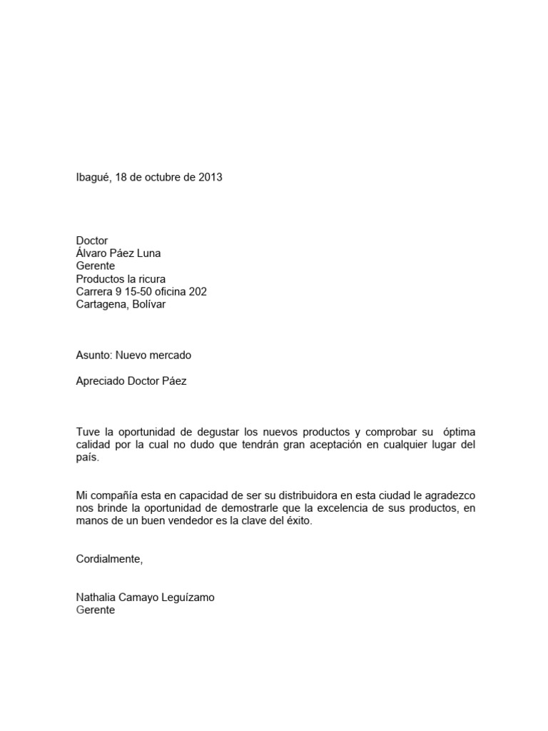 Carta Comercial Bloque Extremo Bloque y Semibloque | PDF