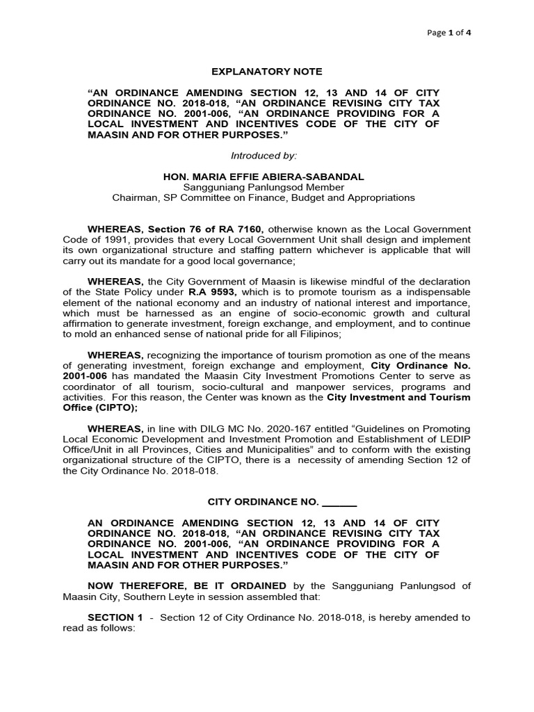Amended CO 2018-018 | PDF | Public–Private Partnership | U.S. Securities And Exchange Commission