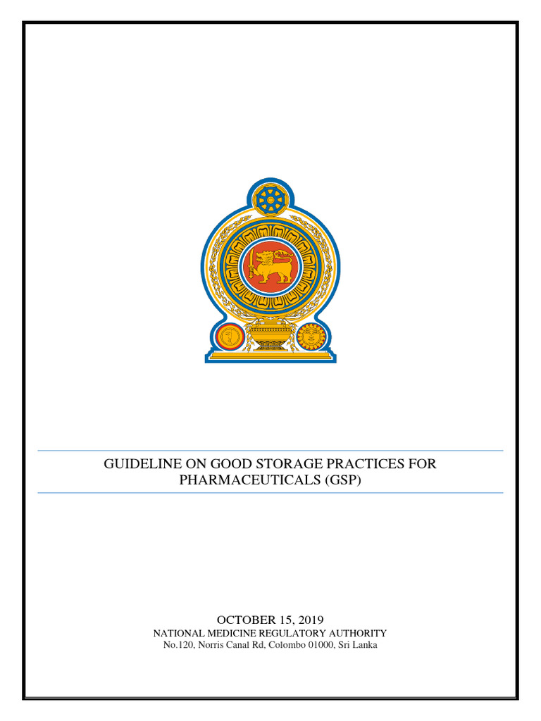 Guideline On Good Storage Practices | PDF