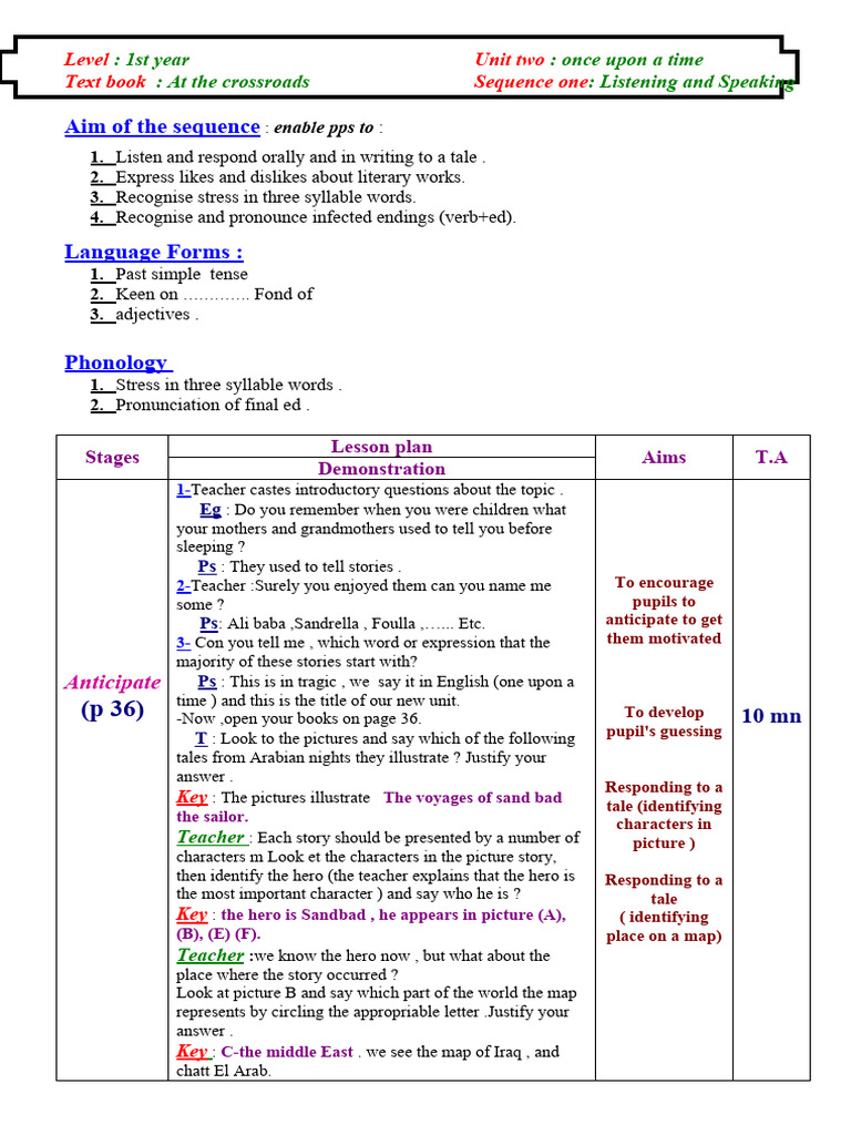 Unit Two Once Upon A Time | PDF | Linguistics | Human Communication