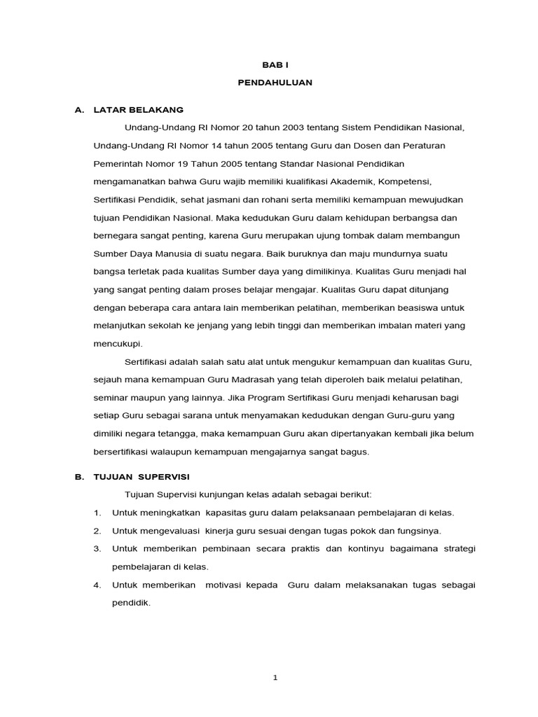 PROKER SUPERVISI 2022-2023 Fix | PDF