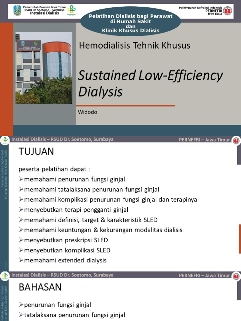 PIRRT Sustained Low Efficiency Dialysys Widodo | PDF