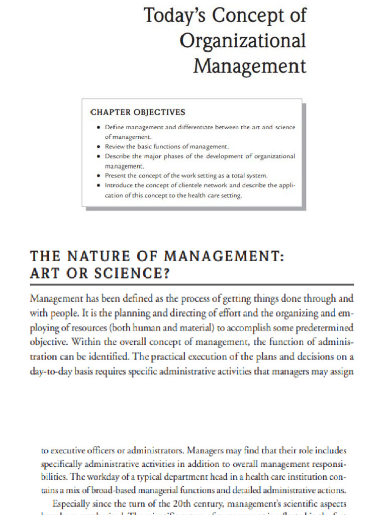 Presentation in todays concept of organizational management | PDF