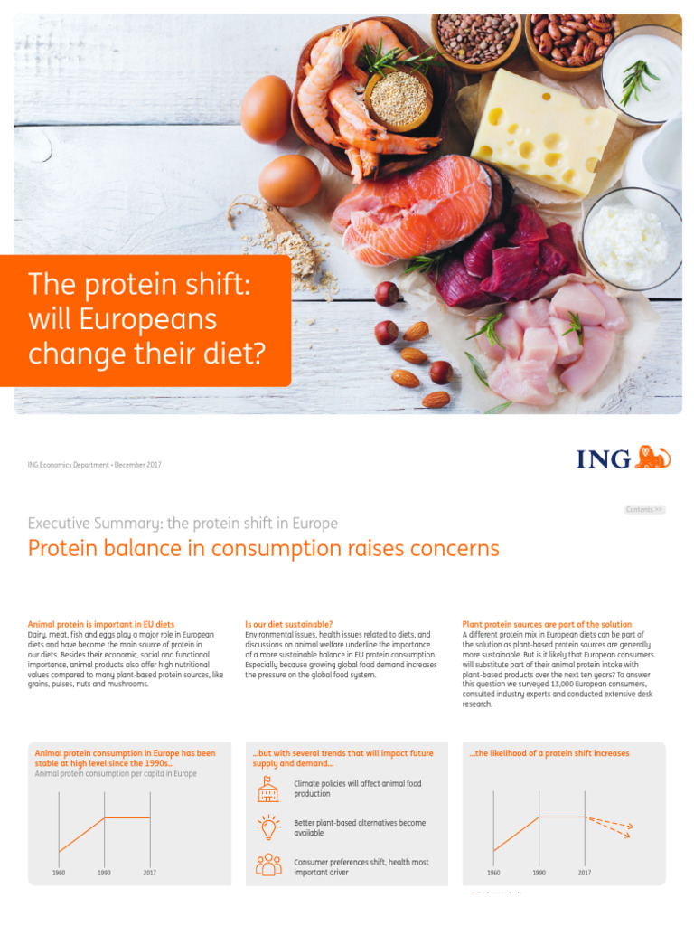 Report The Protein Shift - Will Europeans Change Their Diet | PDF