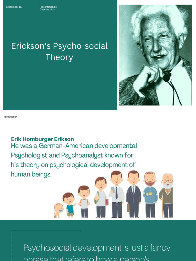 Erickson Psycho-Social Theory | PDF | Self-Improvement