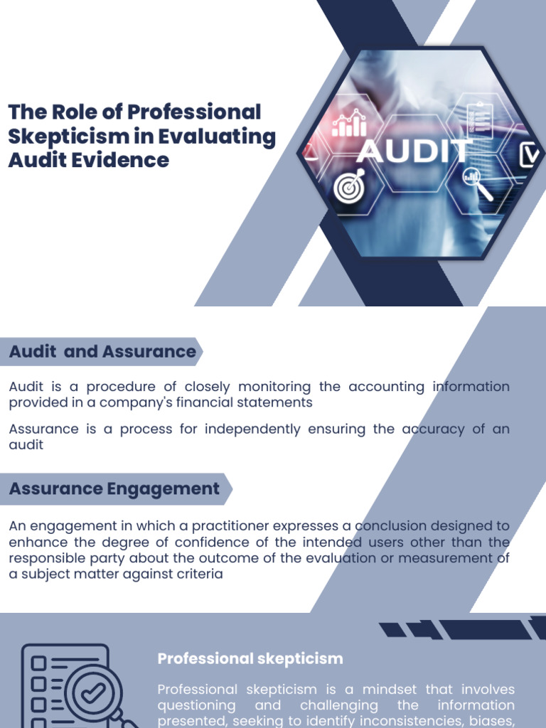The Role of Professional Skepticism in Evaluating Audit Evidence | PDF | Audit | Financial Audit