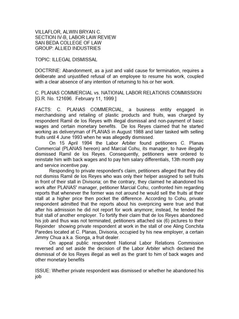 Labor Cases | Download Free PDF | Cost Of Living | Employment