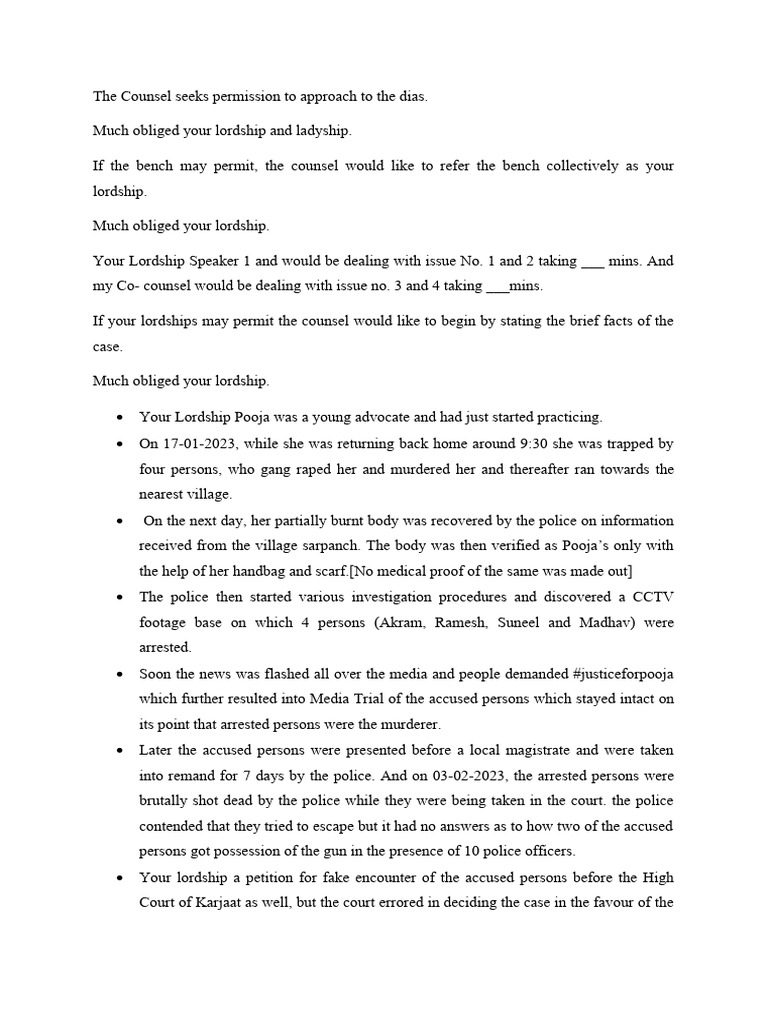 Oral Arguments P | PDF | Right To A Fair Trial | Trials