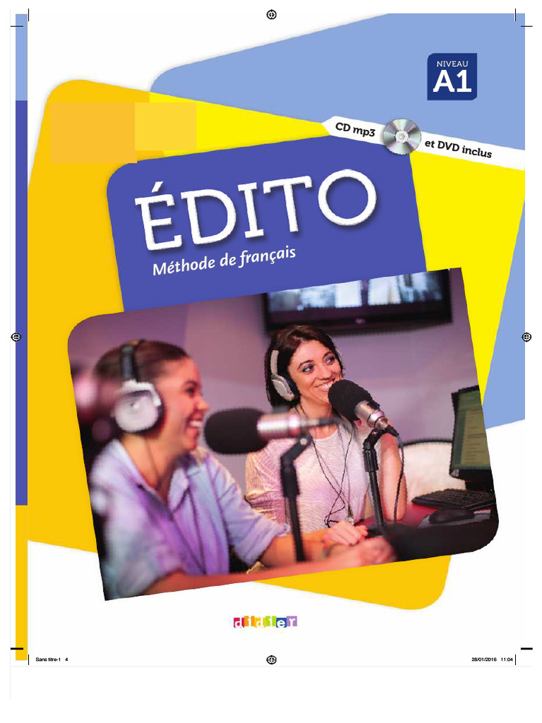 Edito Methode Francais A1 A2 | PDF