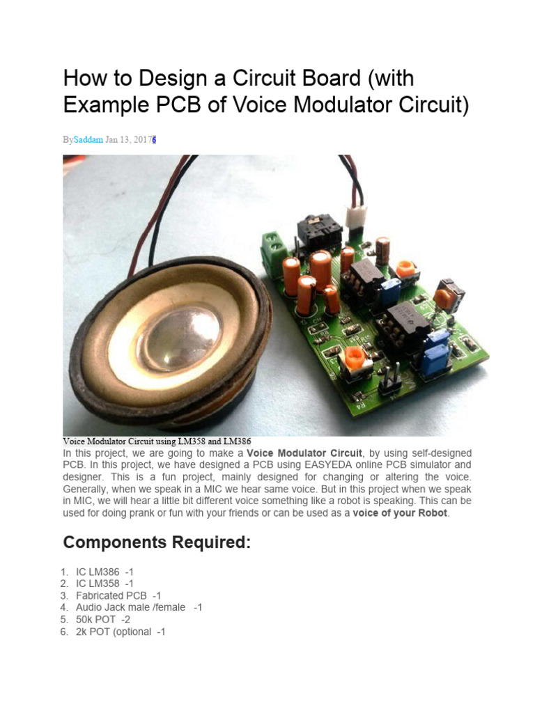 PCB Example Easyeda | PDF | Printed Circuit Board | Electrical Engineering