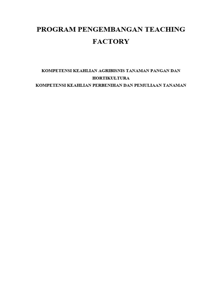 Program Tefa SMK | PDF