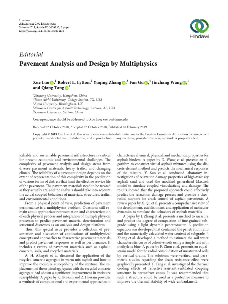 Pavement Analysis and Design by Multiphysics | PDF | Road Surface | Concrete