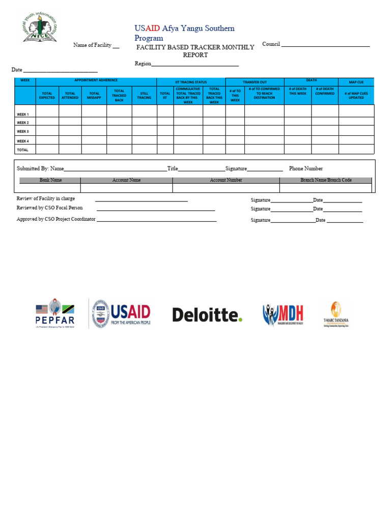 Form Ya Mwezi-Fbt | PDF