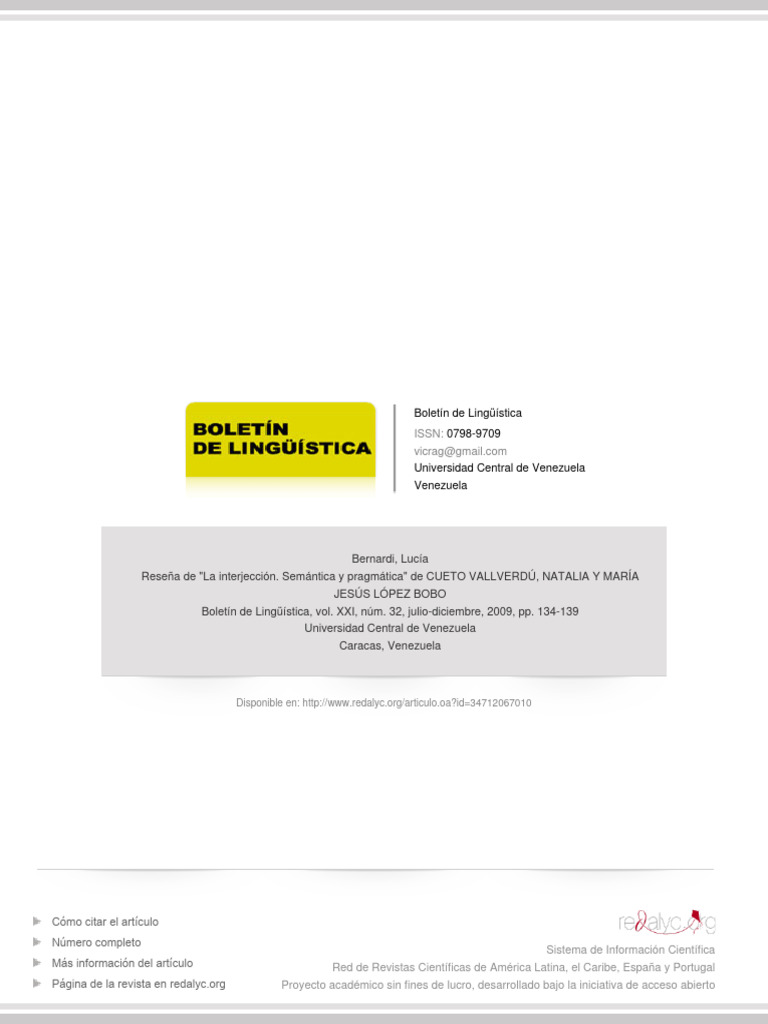 Reseña de "La interjección" de Cueto y López | PDF | Palabra | Comunicación