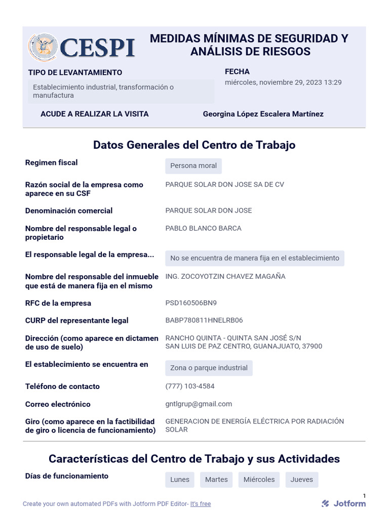 PARQUE-SOLAR-DON-JOSE_LEVANTAMIENTO | PDF