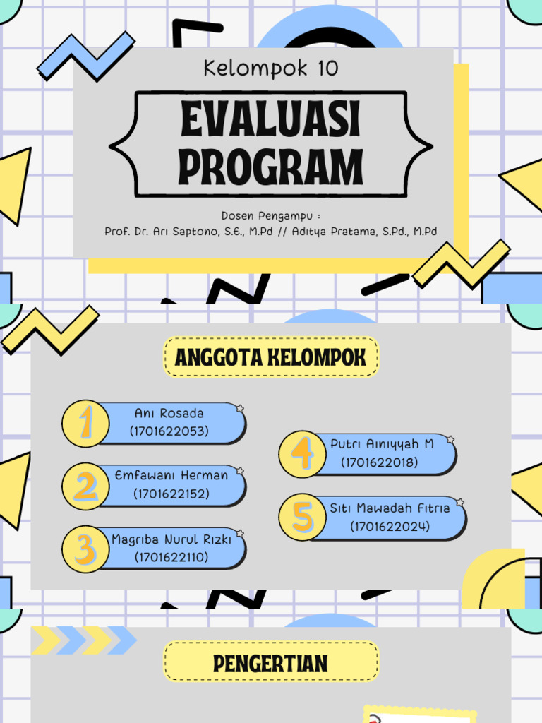 Evaluasi Program: Komponen dan Manfaat | PDF
