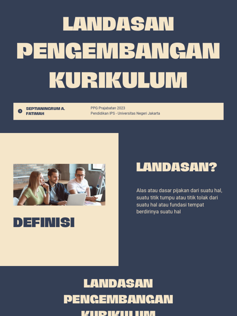 Septianingrum Ayu F - Landasan Pengembangan Kurikulum - Topik 1 | PDF