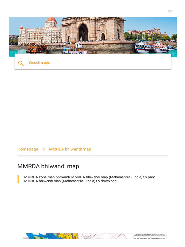 MMRDA Bhiwandi Development Map | PDF