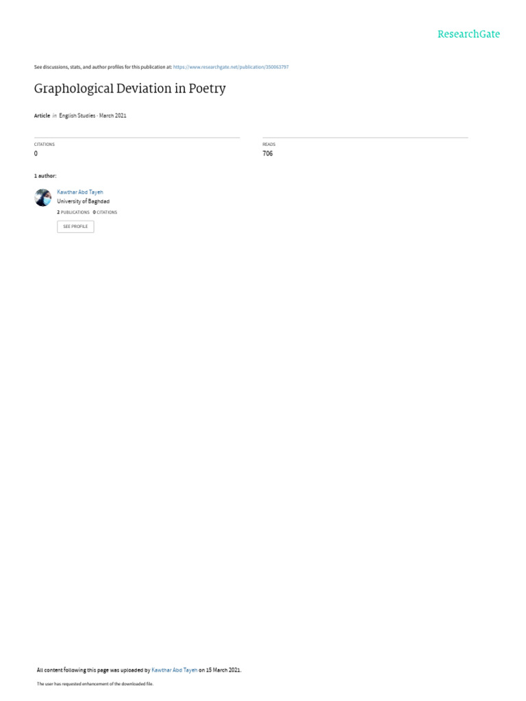 GRAPHOLOGICALDEVIATIONINPOe TRY | PDF | Language Arts & Discipline ...