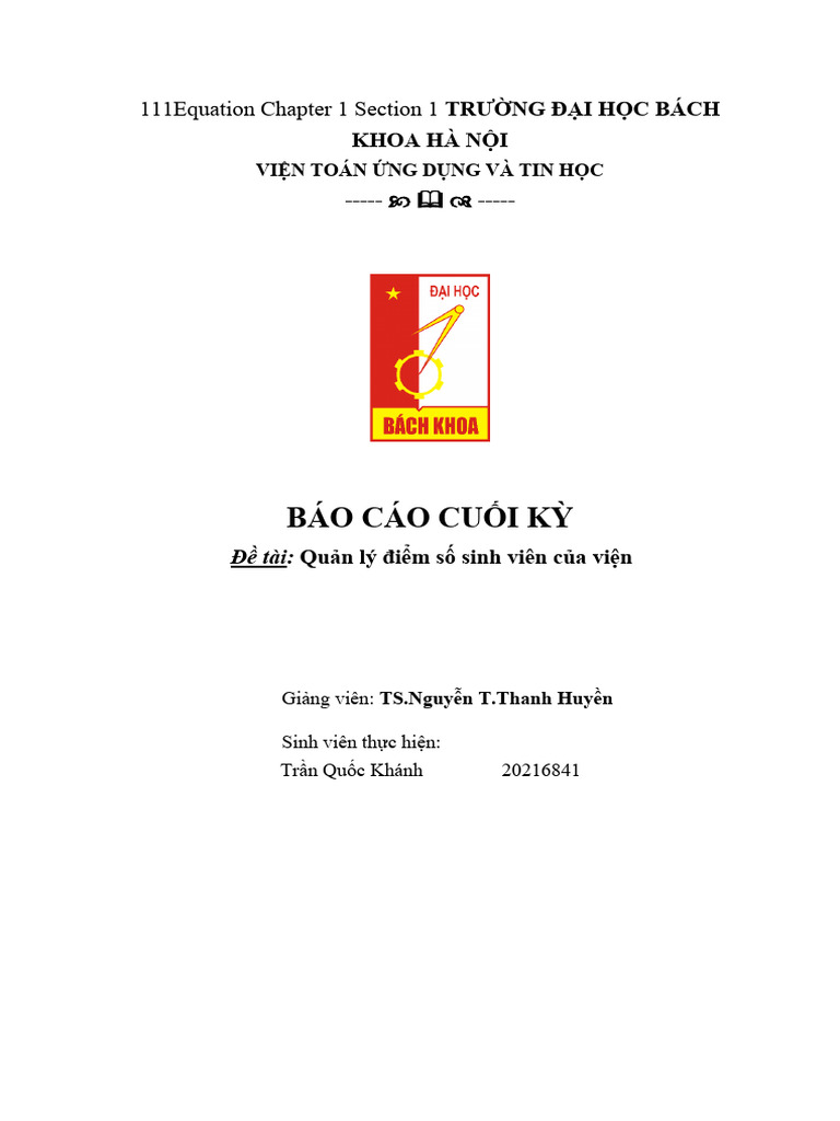 Báo Cáo OOP 1 | PDF