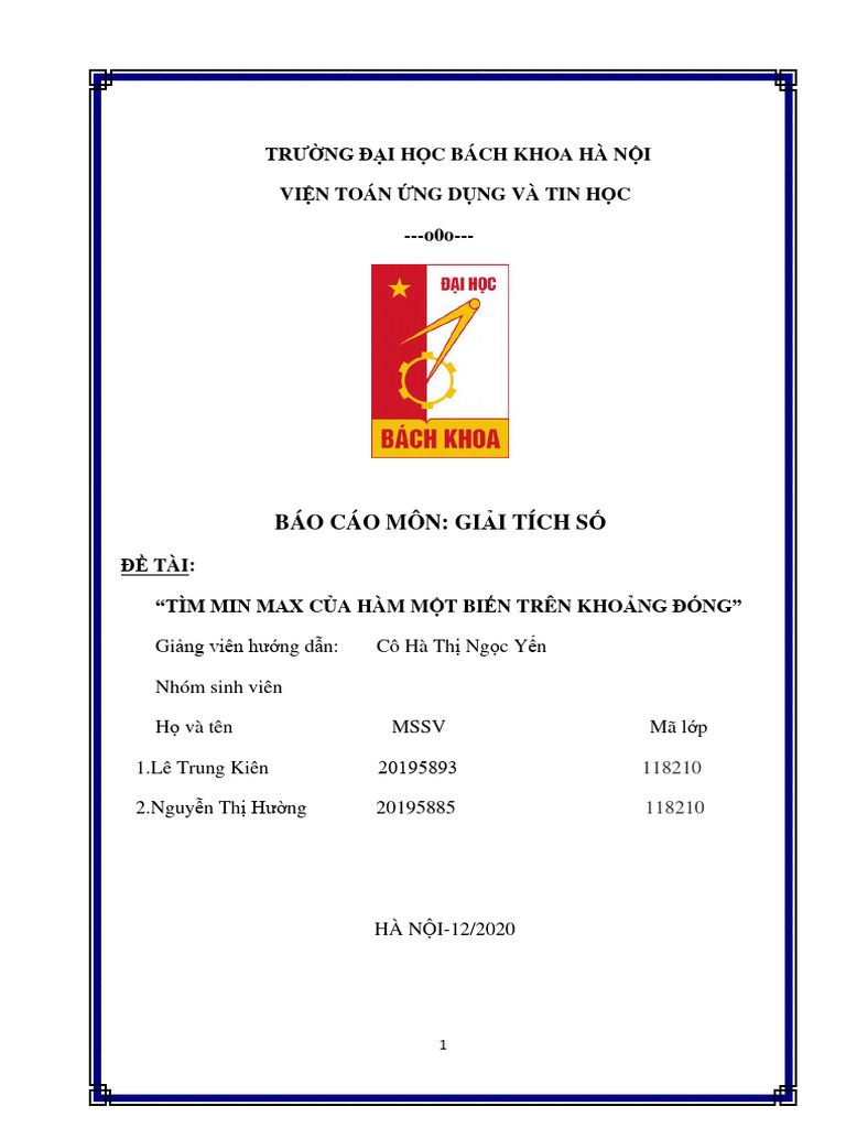 Tìm Min, Max | PDF
