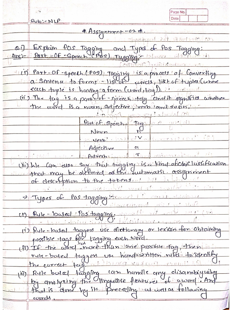 NLP Assignment 2 | PDF