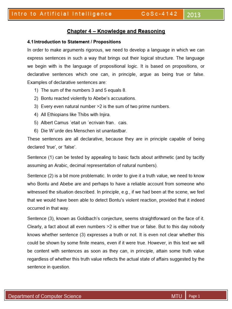 Ai CH 4-6 | PDF | Deductive Reasoning | Argument