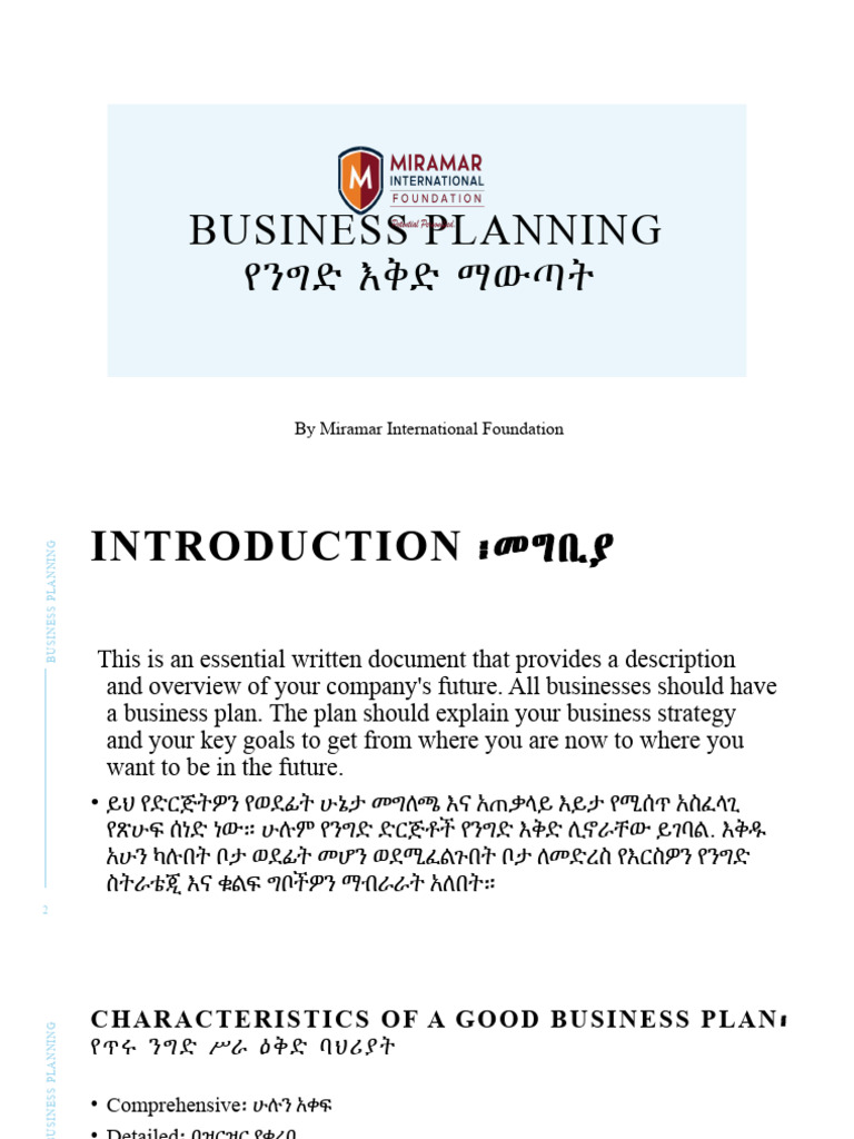 Business Planning Translated | PDF