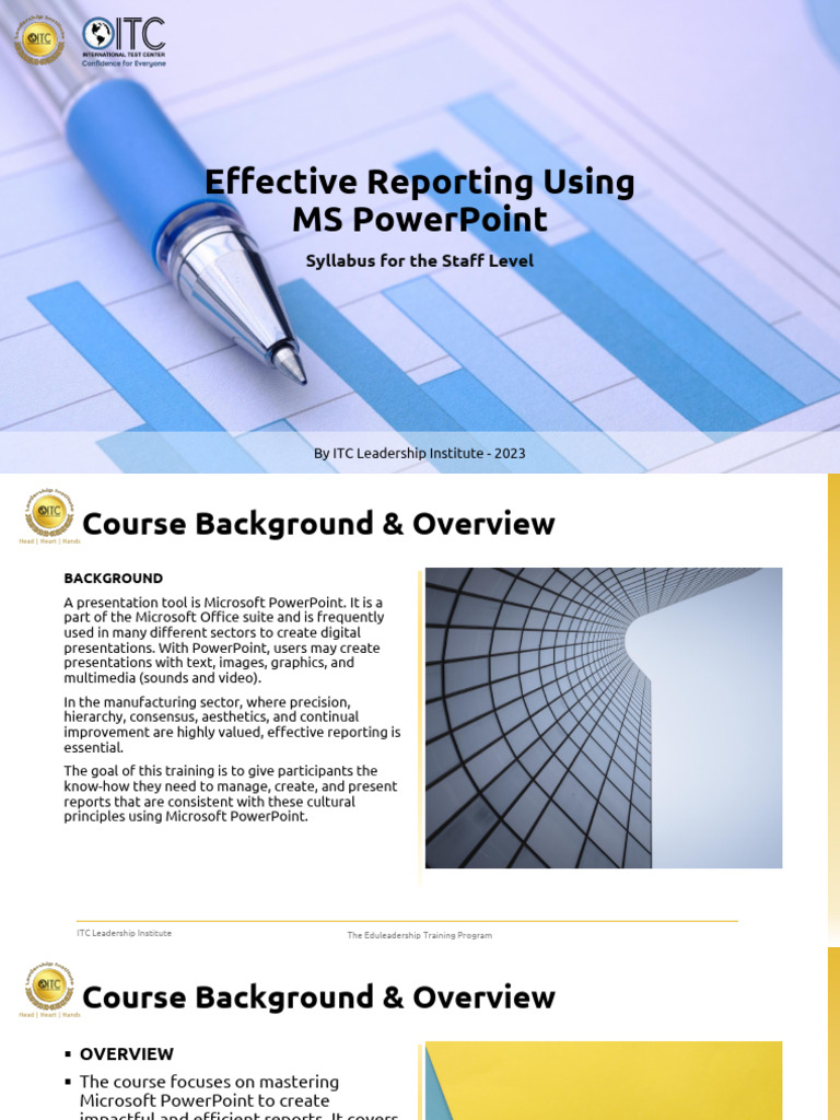 Effective Reporting Using MS PowerPoint - General | PDF