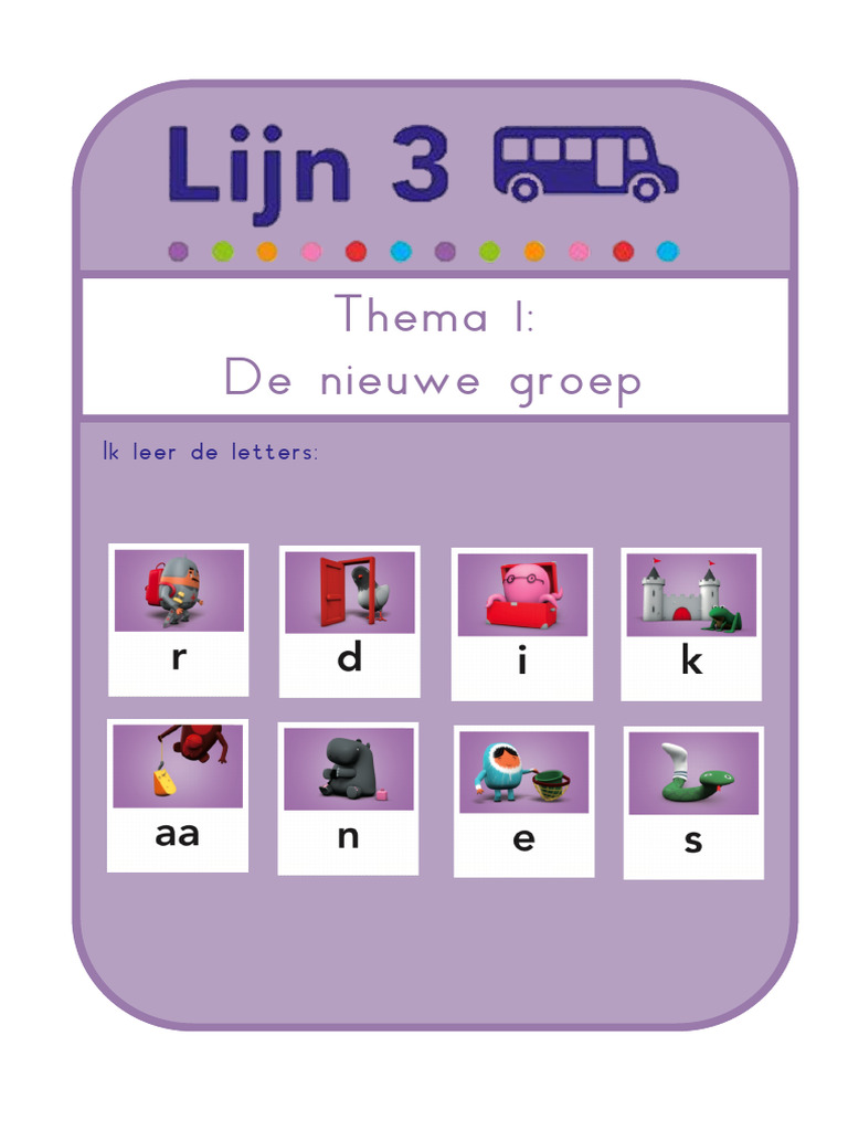 Bushaltes-Lijn-3 Doelen Groep 3 Spelling 1 en 2 Klankgroepen | PDF