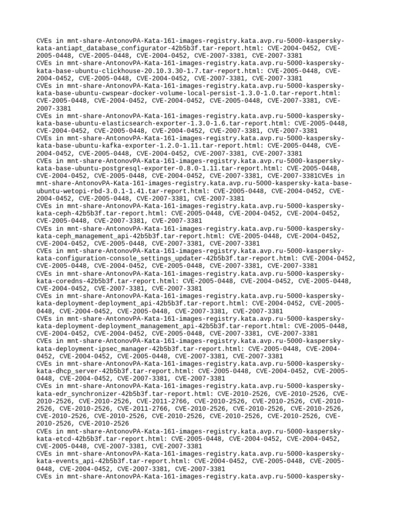Cve Docker Pdf Computer Security Exploits