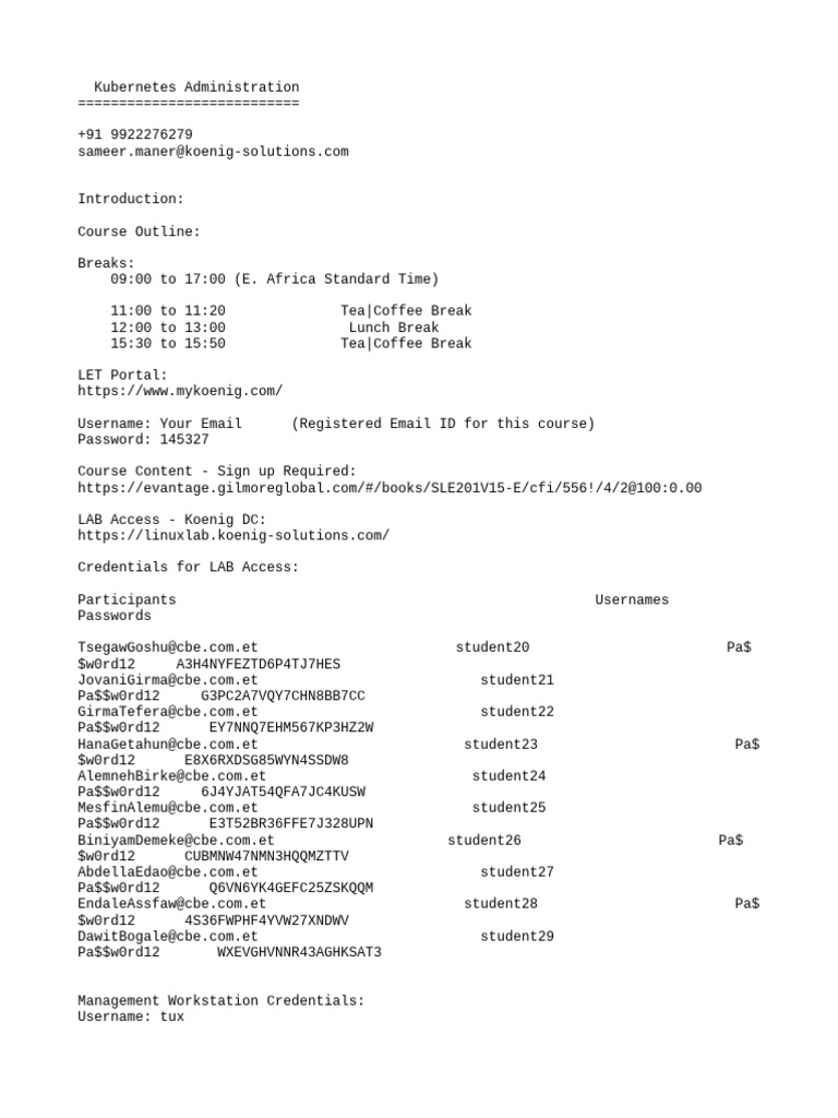 Note On Kubernetes Administration | PDF