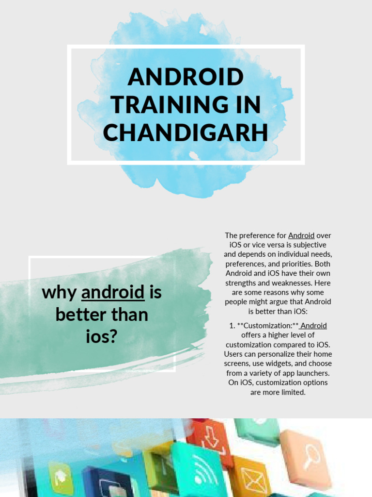 Android Training in Chandigarh - Presentation | PDF | Android ...