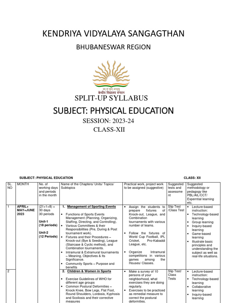 Class XII PHY - ED | PDF | Physical Fitness | Aerobic Exercise