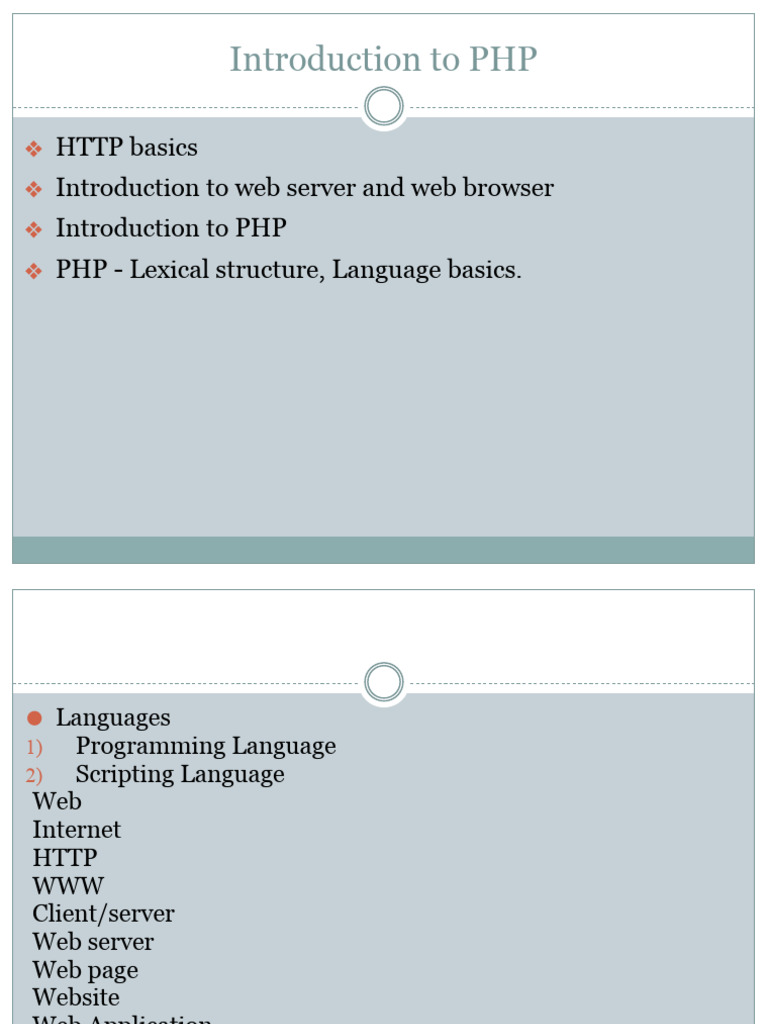 Introduction To PHP | Download Free PDF | World Wide Web | Internet & Web