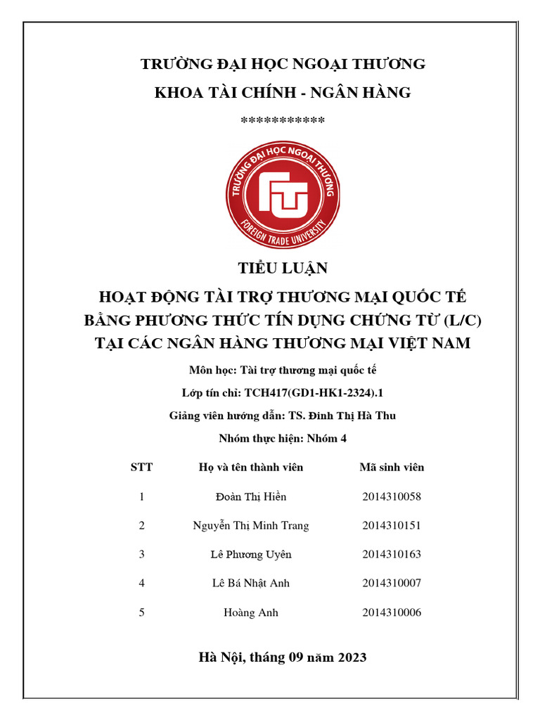 TTTMQT - Nhóm 4 | PDF