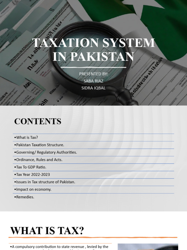 Overview of Pakistan's Tax Structure | PDF | Taxes | Direct Tax