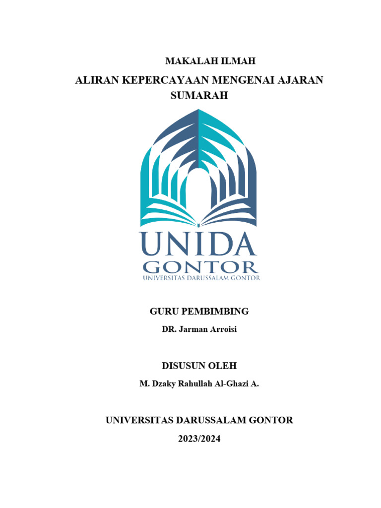 Ajaran dan Praktik Aliran Sumarah | PDF | Filsafat