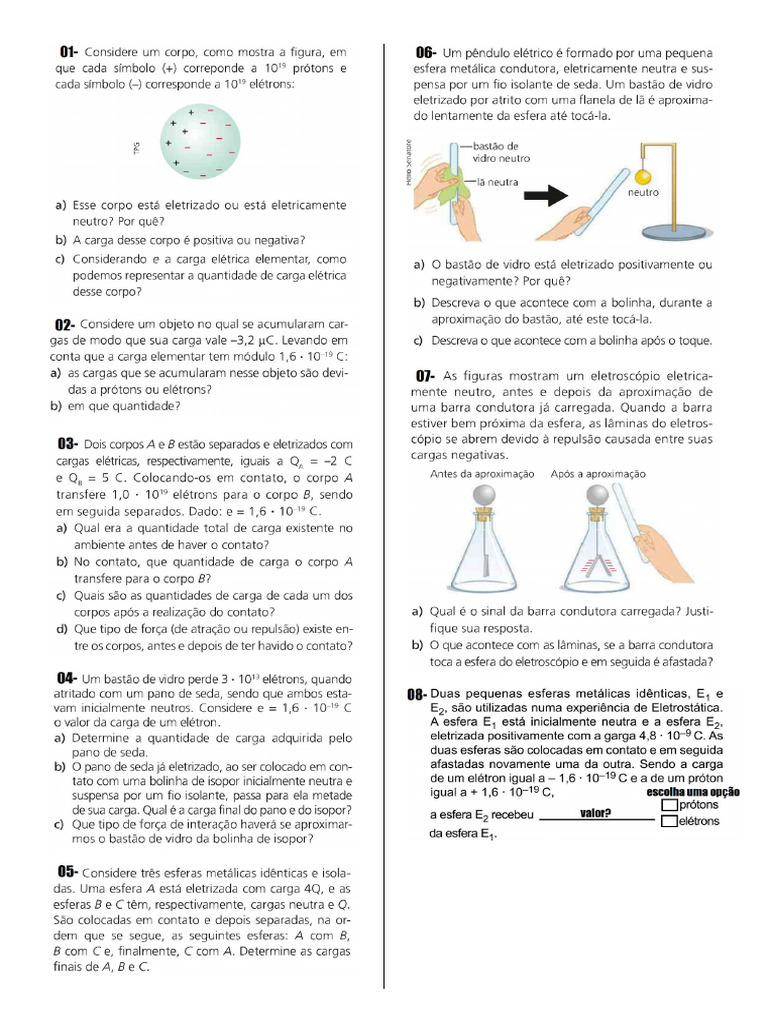 Lista Extra 1 Etapa | PDF