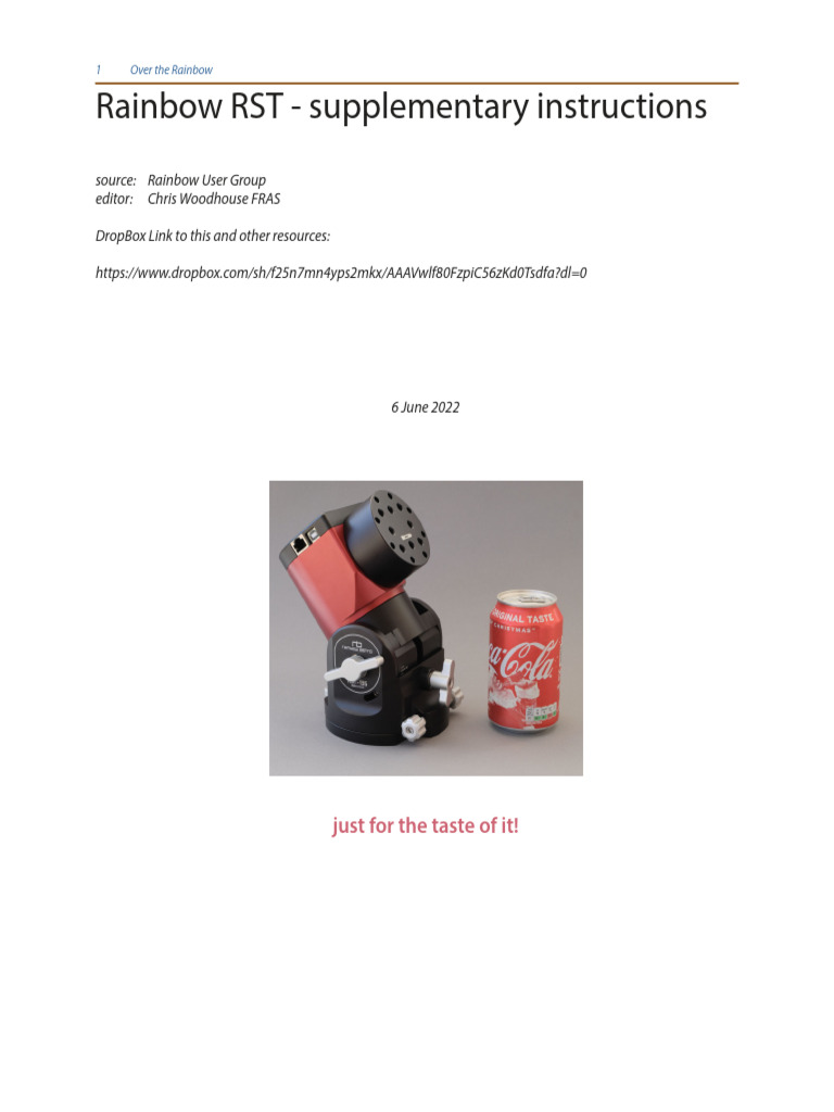 Rainbow RST-135 User Guide | PDF | Tripod (Photography) | Global ...