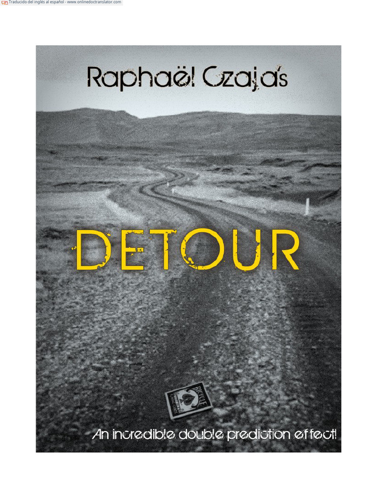 Raphael Czaja - Detour - En.es | PDF | Jugando a las cartas | Efímera