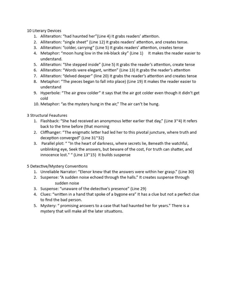 Mystery Genre Conventions Explored | PDF