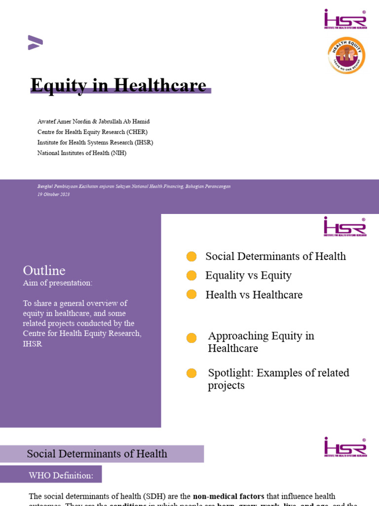 Healthcare Equity Analysis Guide | PDF | Health Equity | Health Care
