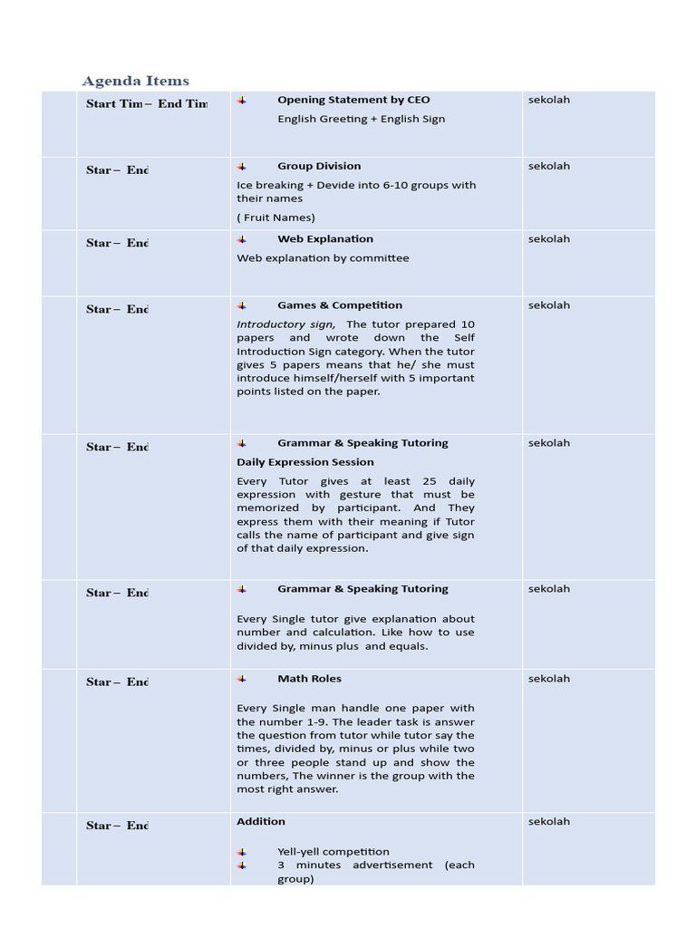 Agenda Items | PDF