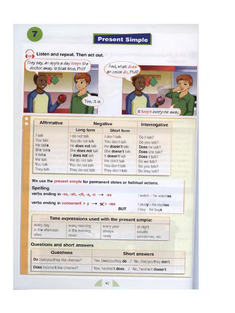 Present Simple PDF Exercices | PDF