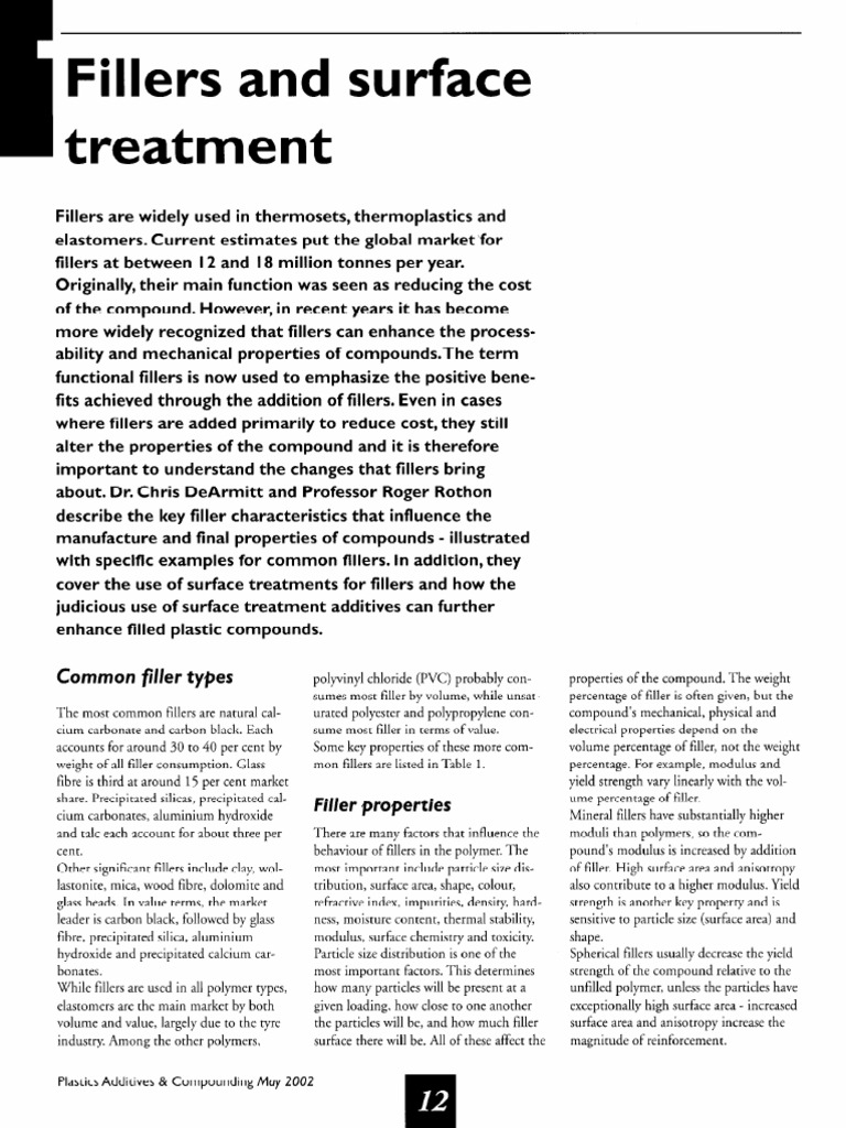 Article 2002 Fillers and Surface Treatment 1464-391x (02) 80103-9 | PDF ...