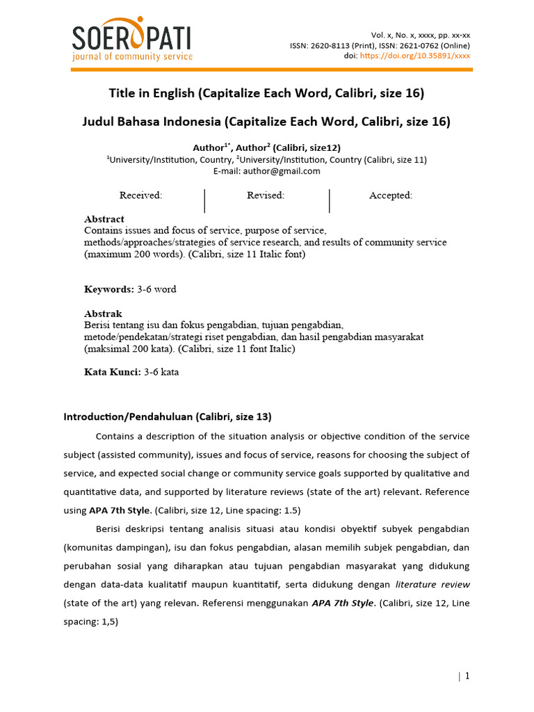 Template Soeropati 2022 | PDF | Methodology | Scientific Method Template Soeropati 2022 | PDF | Methodology | Scientific Method