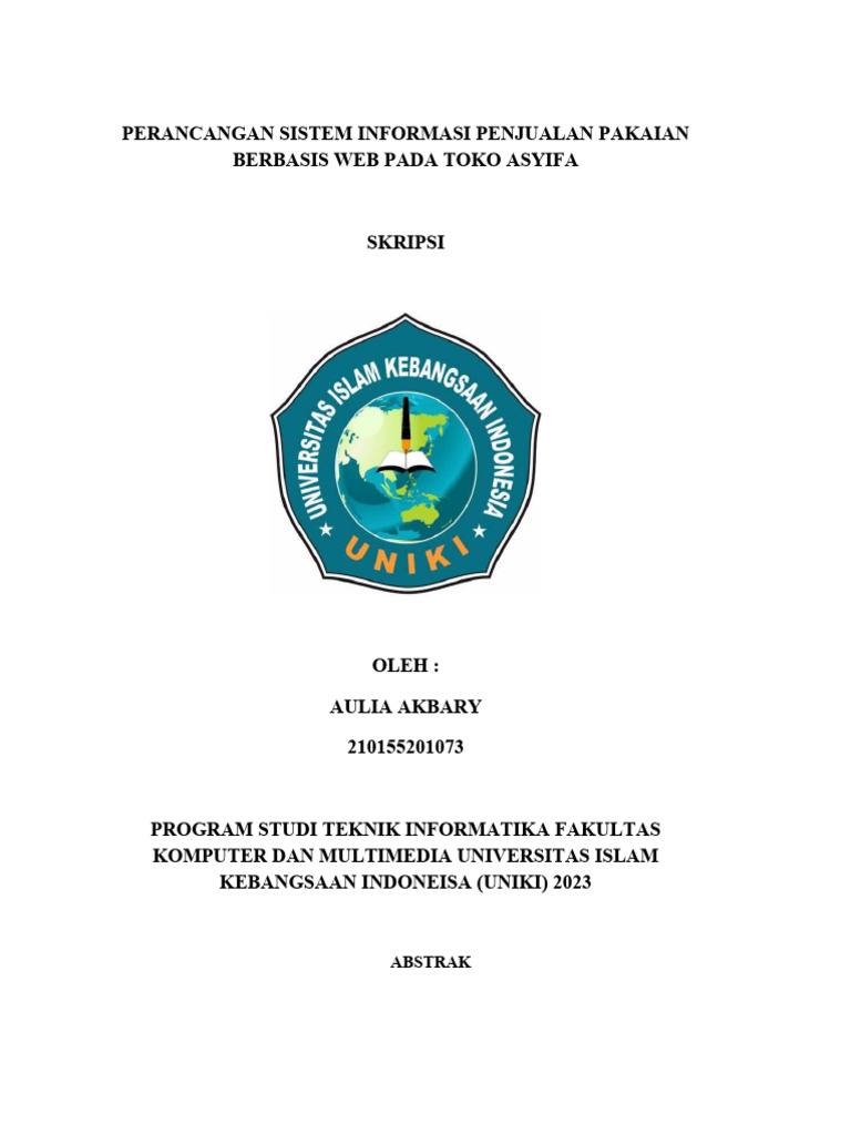 Aulia Akbary - 2101552073 - 5F | PDF