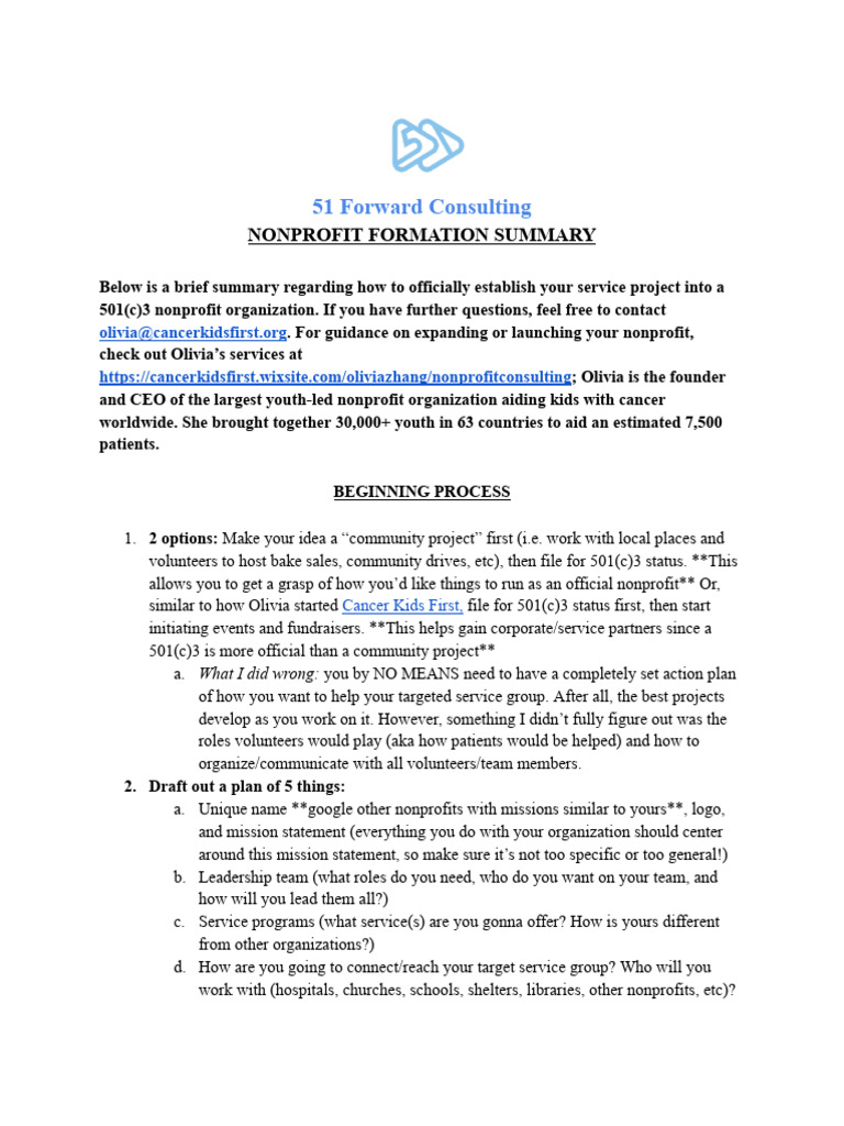 PDF - How To Start A Nonprofit | PDF | 501(C) Organization | Tax Exemption