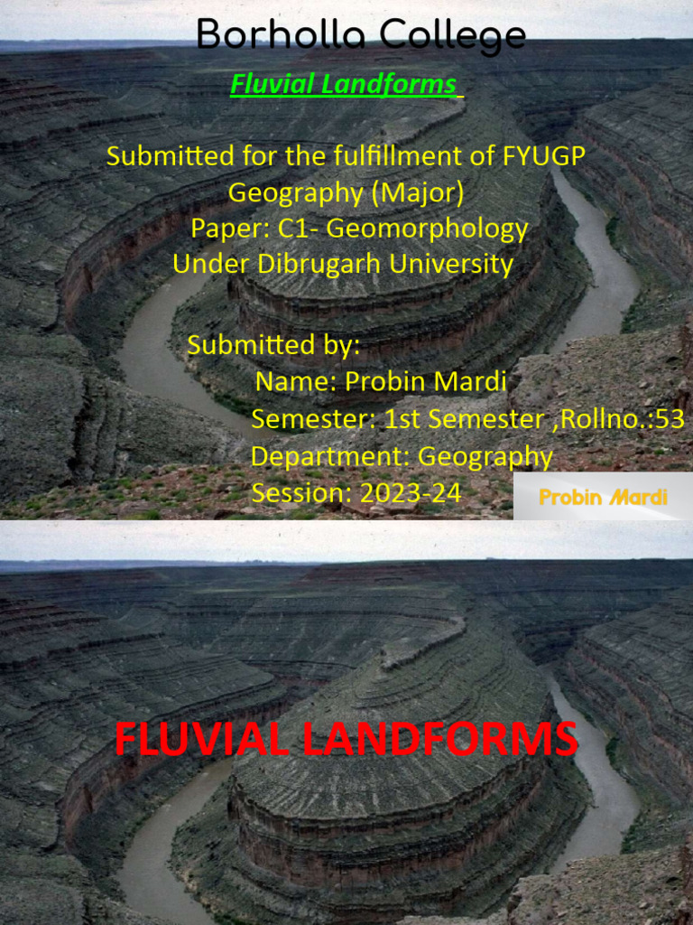 Fluvial Landforms | PDF | River | Levee